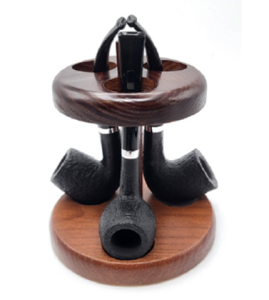 Anton Wooden Tobacco Pipe Stand - Three Pipes - Victory Pipes